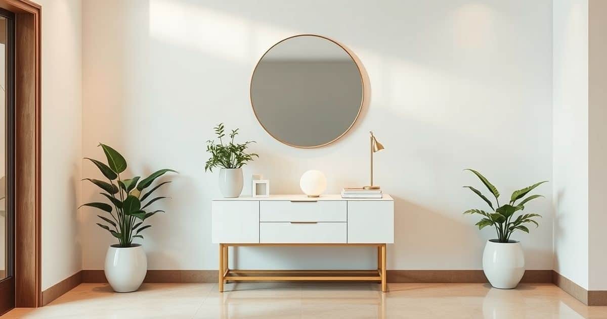 Console Table Style Lobby - DyeLot Interiors