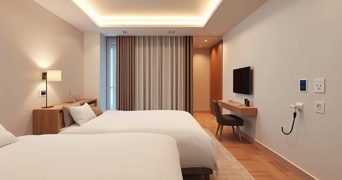 Electrical Outlet Placement Guestroom - DyeLot Interiors