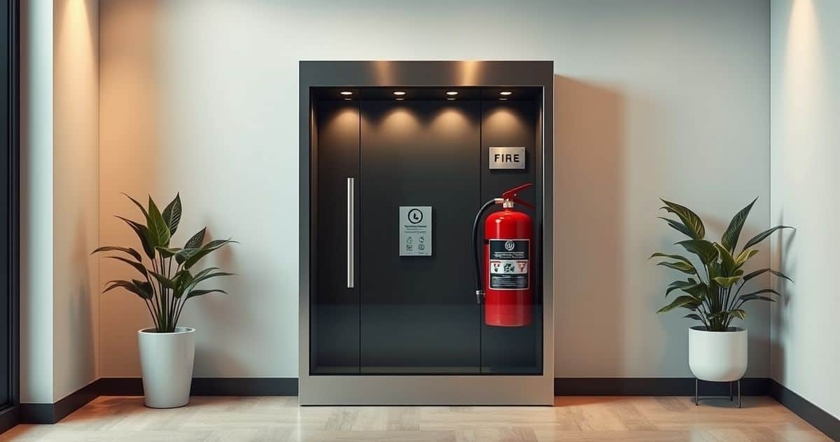 Fire Extinguisher Cabinet Design - DyeLot Interiors