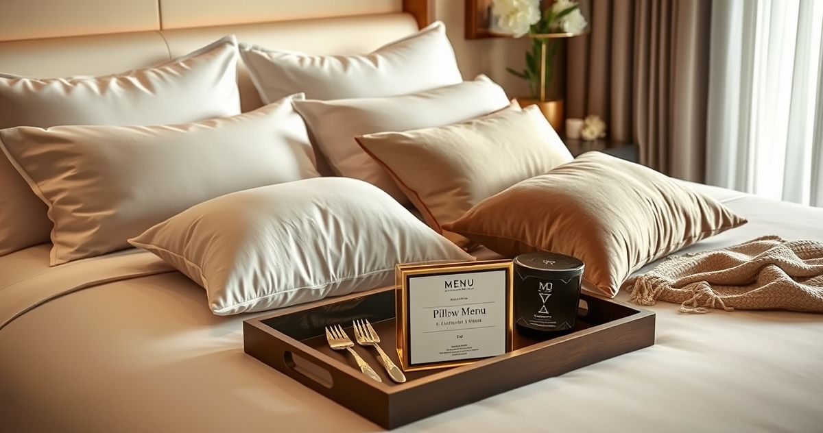 Pillow Menu Display - DyeLot Interiors