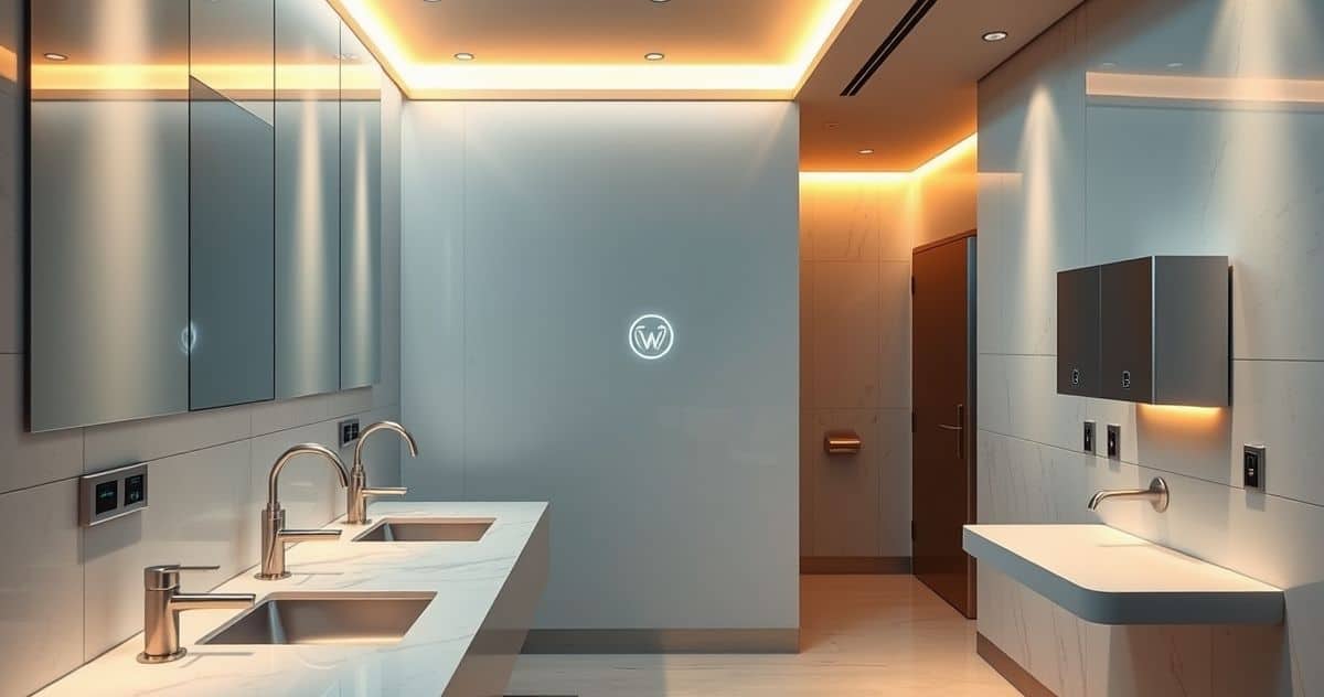 Public Restroom Design Hospitality - DyeLot Interiors