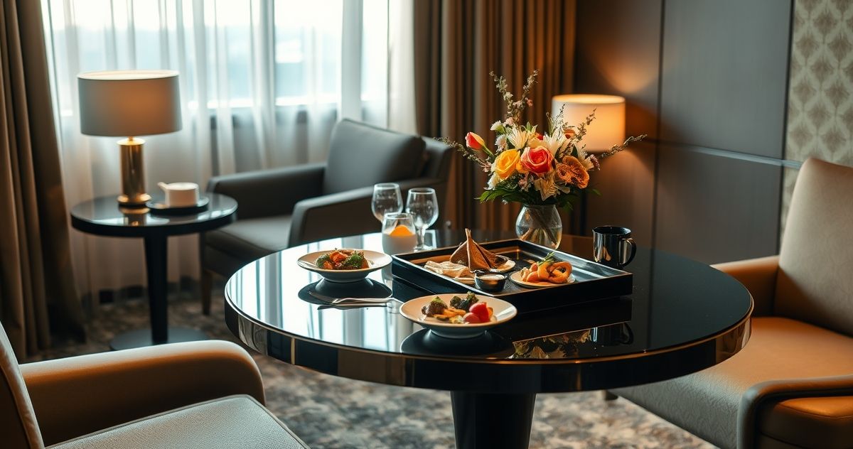 Room Service Table Design - DyeLot Interiors