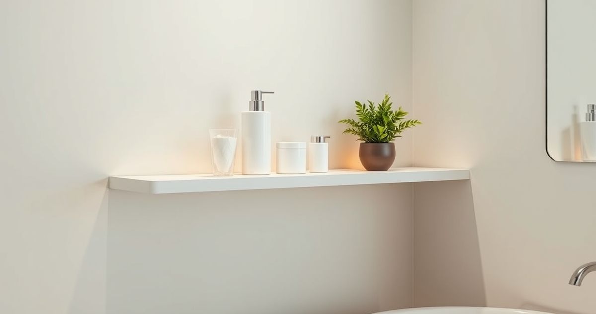 Toiletries Display Bathroom - DyeLot Interiors