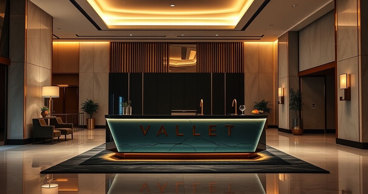 Valet Desk Design Lobby - DyeLot Interiors