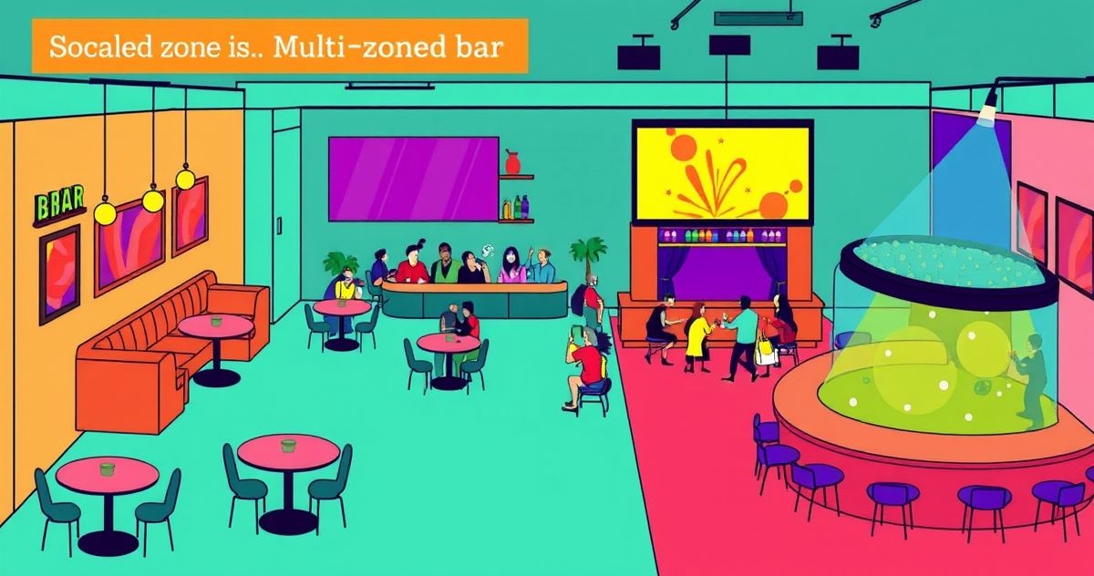 Bar Zones with Different Ambiance - DyeLot Interiors