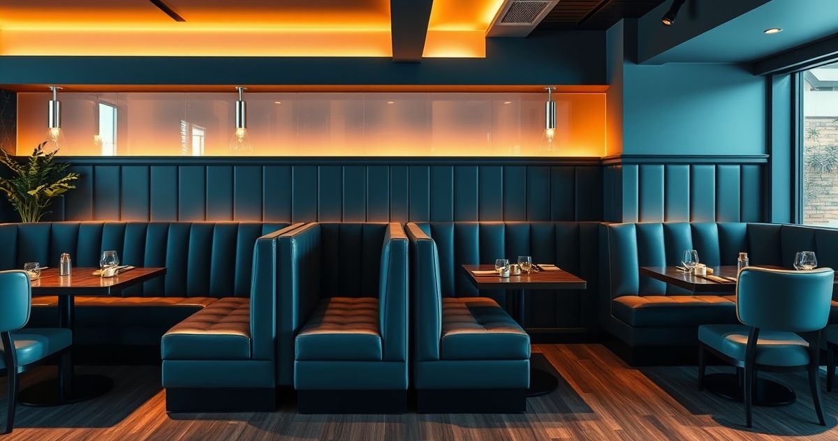 Booth Seating in Restaurants - DyeLot Interiors