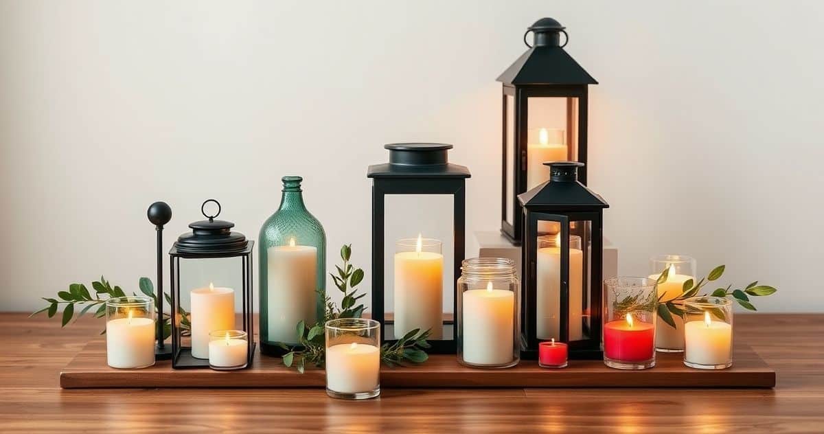 Candle and Lantern Arrangements - DyeLot Interiors