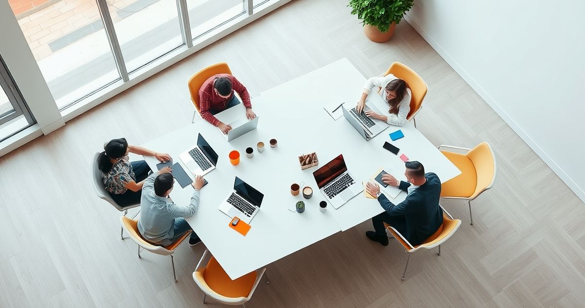 Communal Tables for Co-working Spaces - DyeLot Interiors