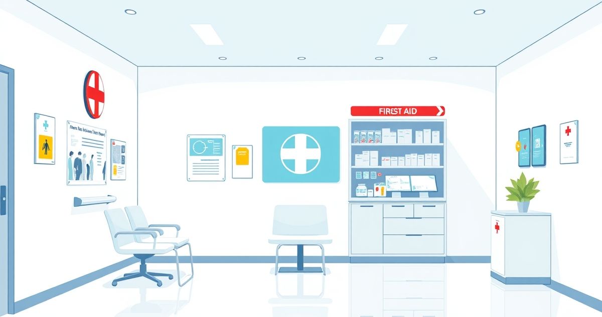 First Aid Station Design - DyeLot Interiors