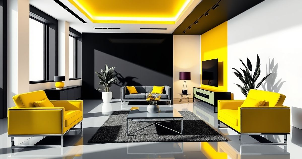 High-Contrast Color Scheme Use - DyeLot Interiors