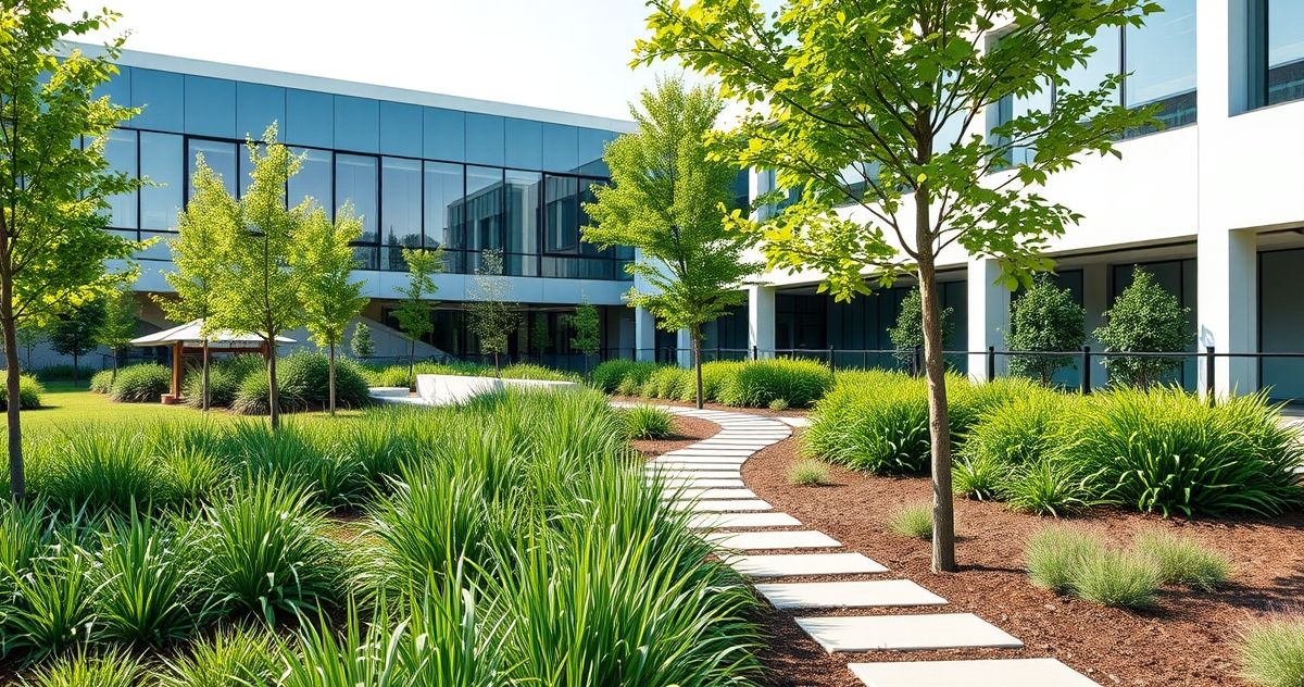 Landscape Branding Integration - DyeLot Interiors