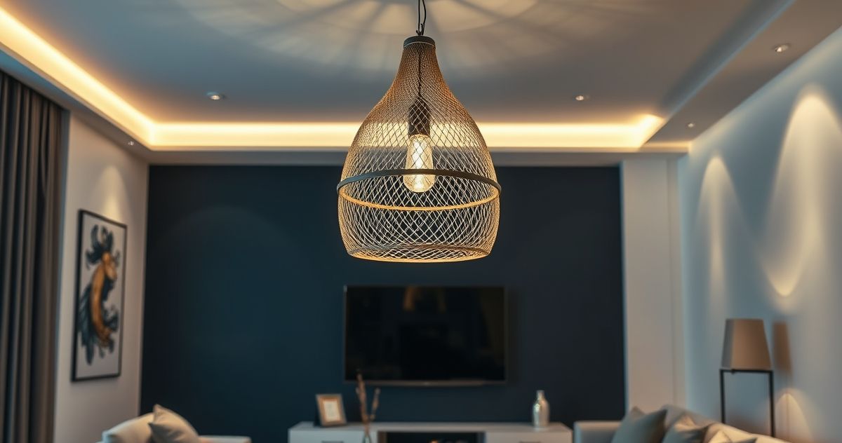 Metal Mesh Lighting Elements - DyeLot Interiors