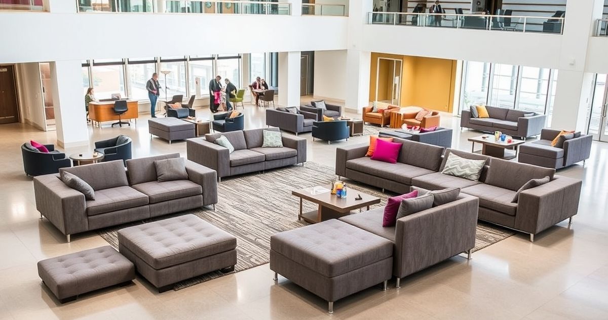 Modular Sofa Systems for Lobbies - DyeLot Interiors