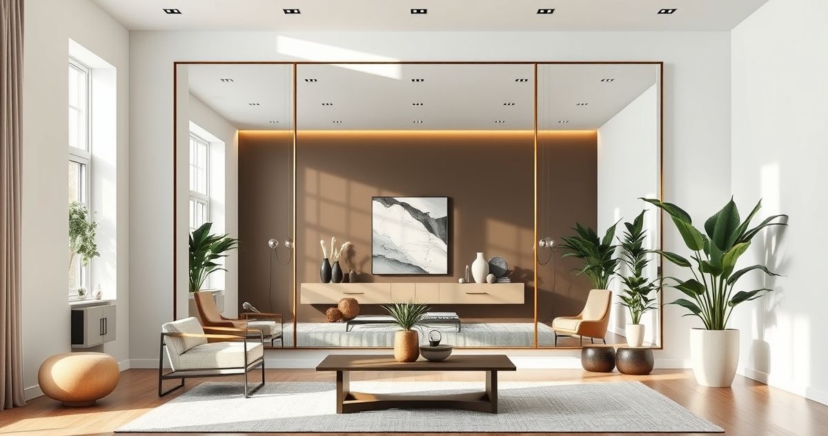 Oversized Mirrors for Statement Walls - DyeLot Interiors