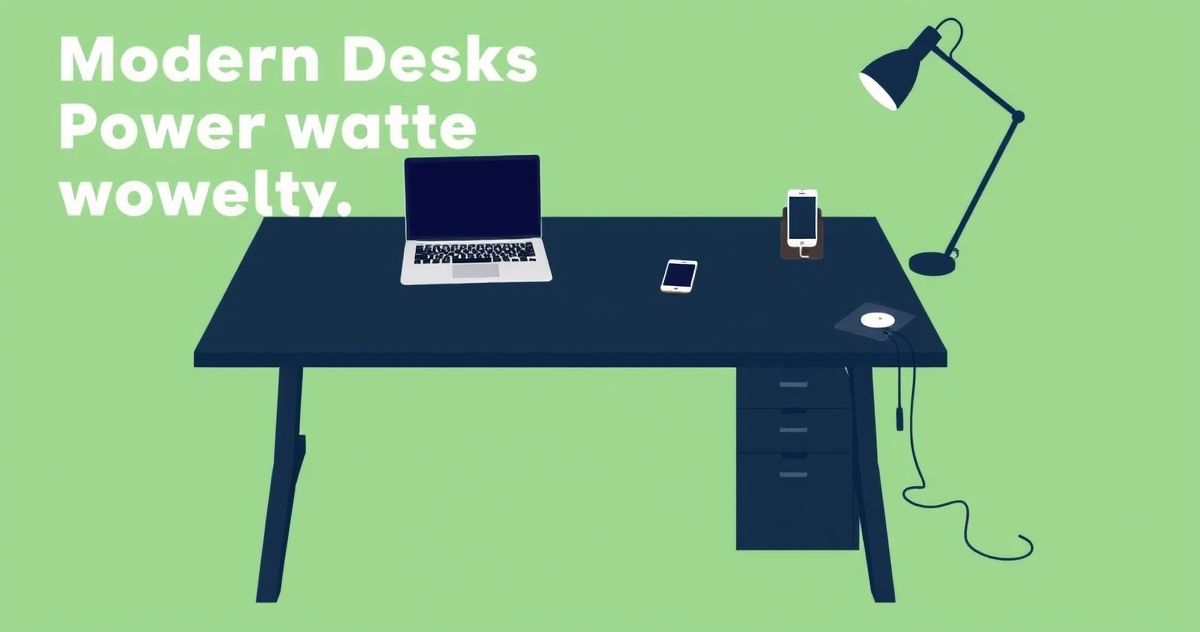 Power Outlets at Desks - DyeLot Interiors