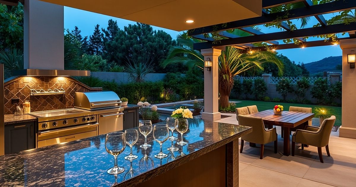 Private Outdoor Kitchens for Villas - DyeLot Interiors