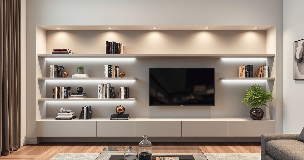 Recessed Shelving Units - DyeLot Interiors
