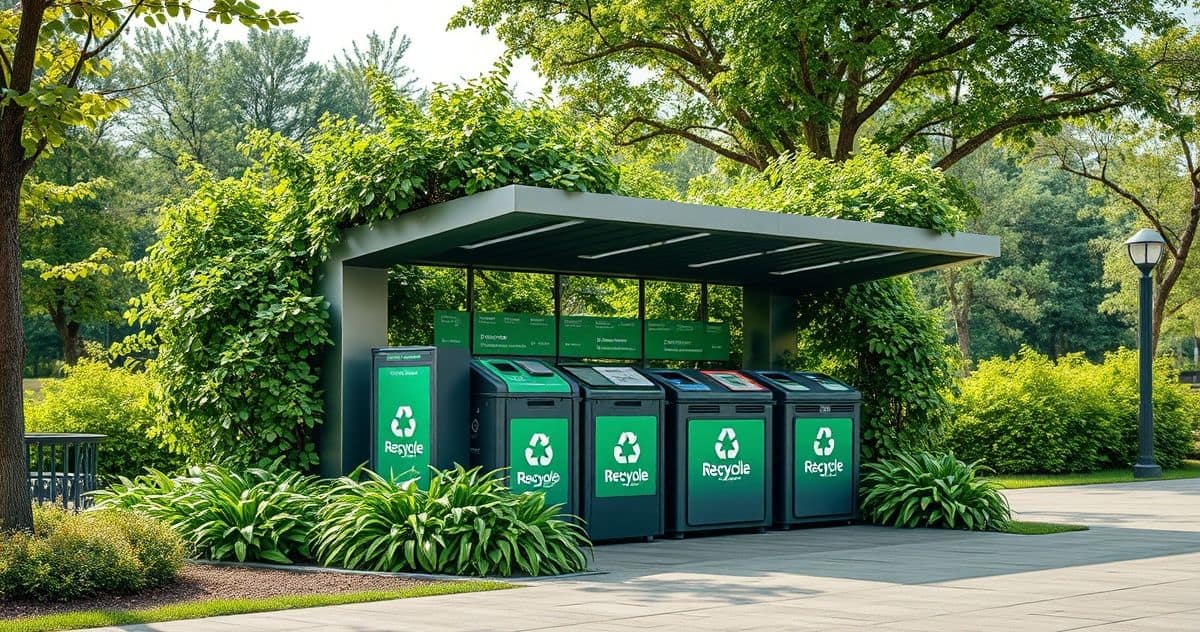 Recycling Station Design Public - DyeLot Interiors
