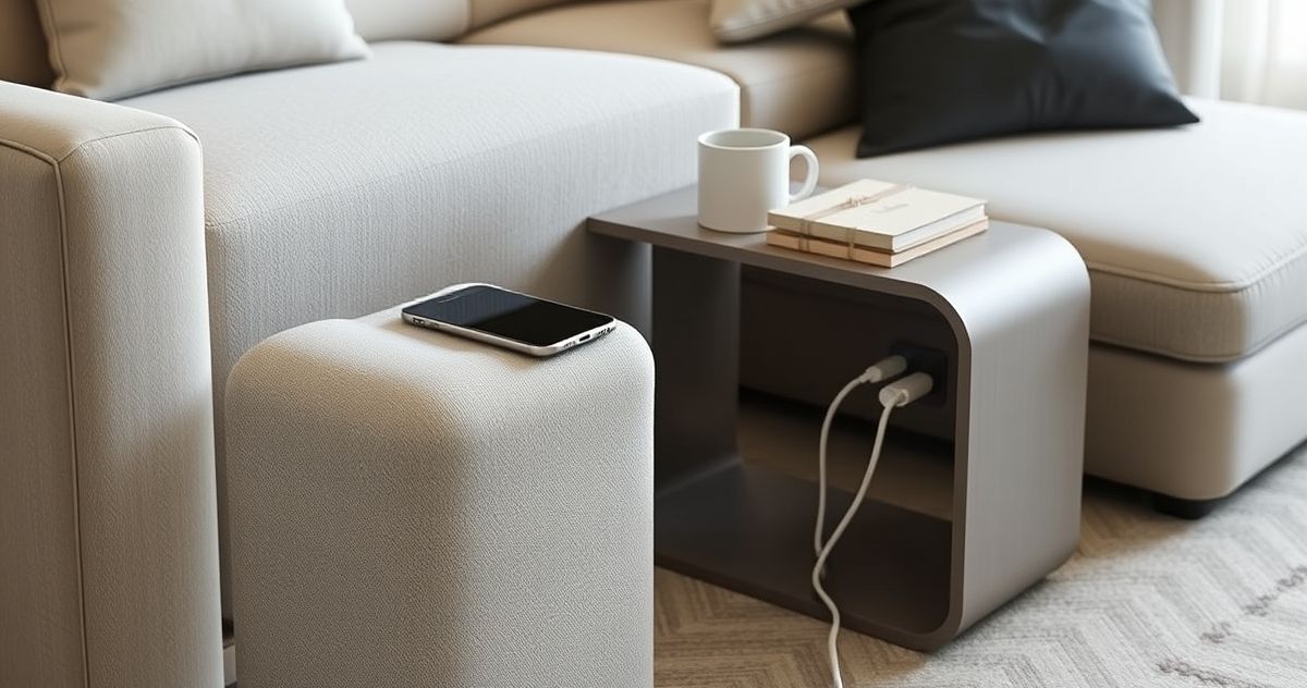 Side Tables with USB Ports - DyeLot Interiors