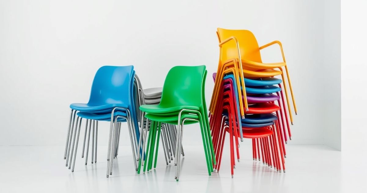 Stackable Chairs for Versatile Use - DyeLot Interiors