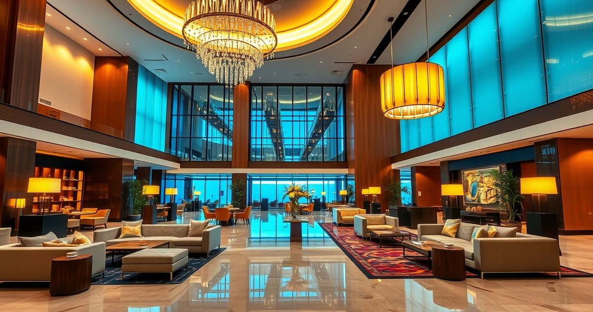 Themed Lobby Decor Installation - DyeLot Interiors