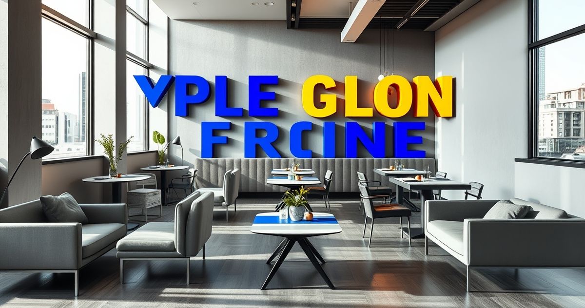 Typography Based Branding Interiors - DyeLot Interiors